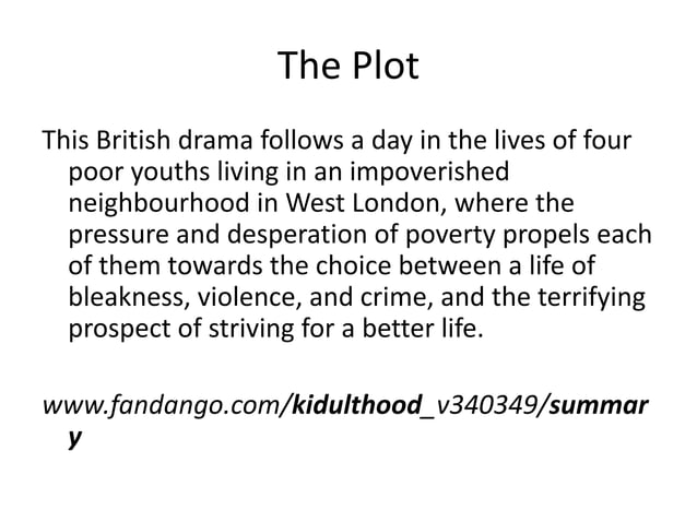 Kidulthood | PPTX
