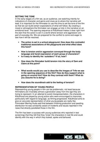 Kidulthood case study | PDF