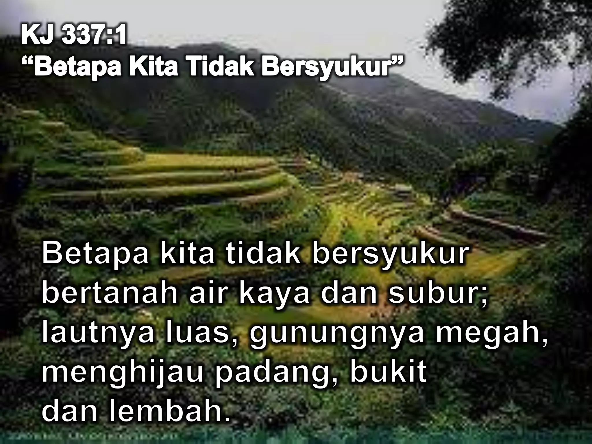 Kidung jemaat 337 - Betapa Kita Tidak Bersyukur | PPTX