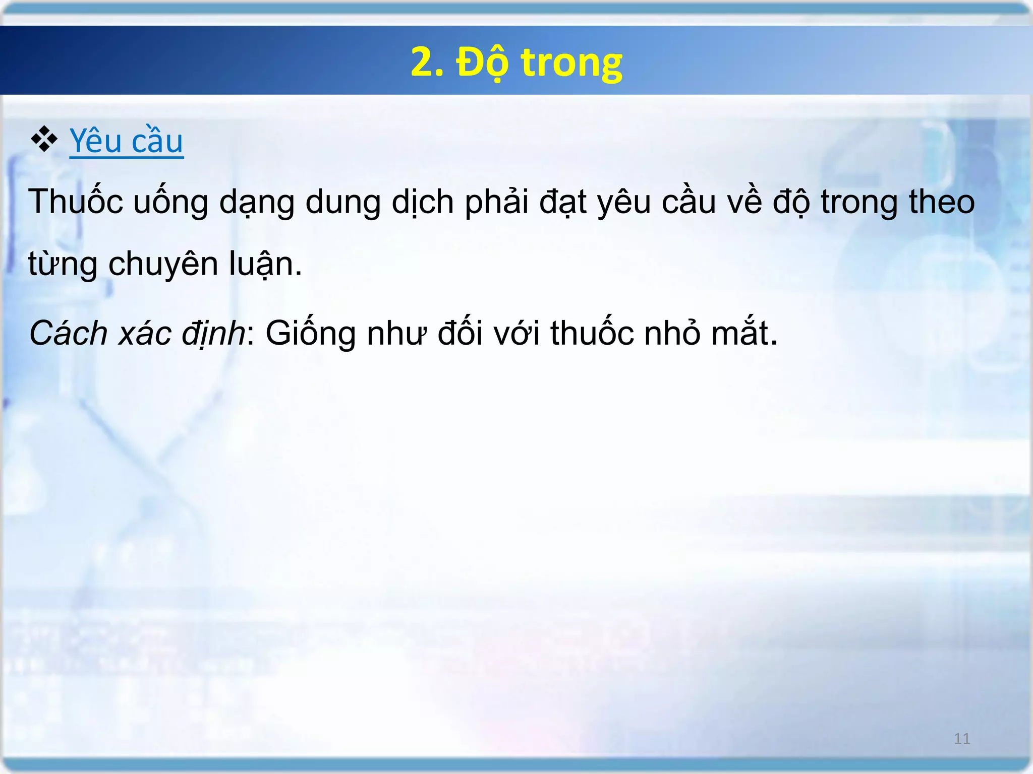 Kiem nghiem thuoc dang long thuoc dat thuoc mo thuoc nho mat | PDF