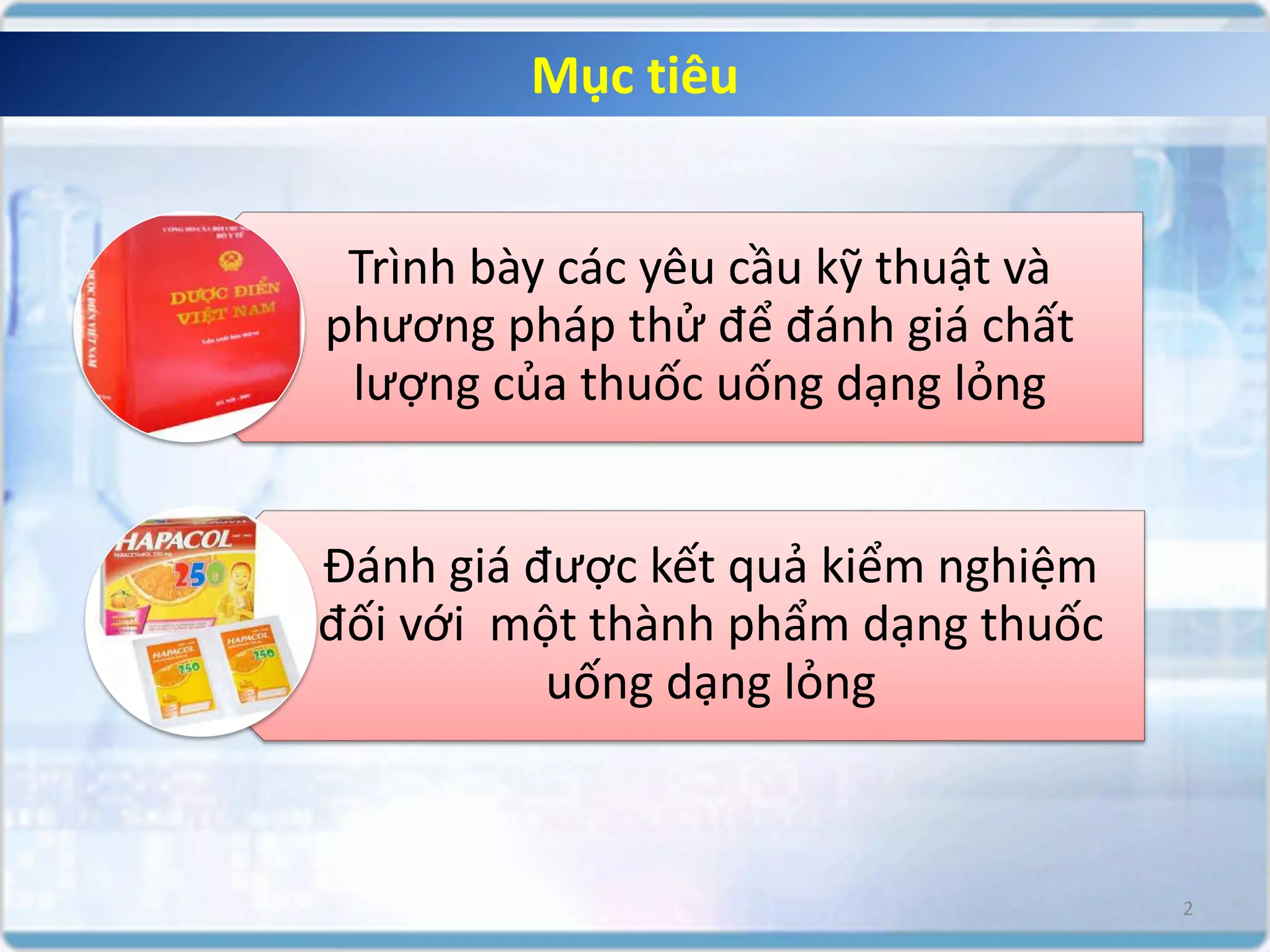 Kiem nghiem thuoc dang long thuoc dat thuoc mo thuoc nho mat | PDF