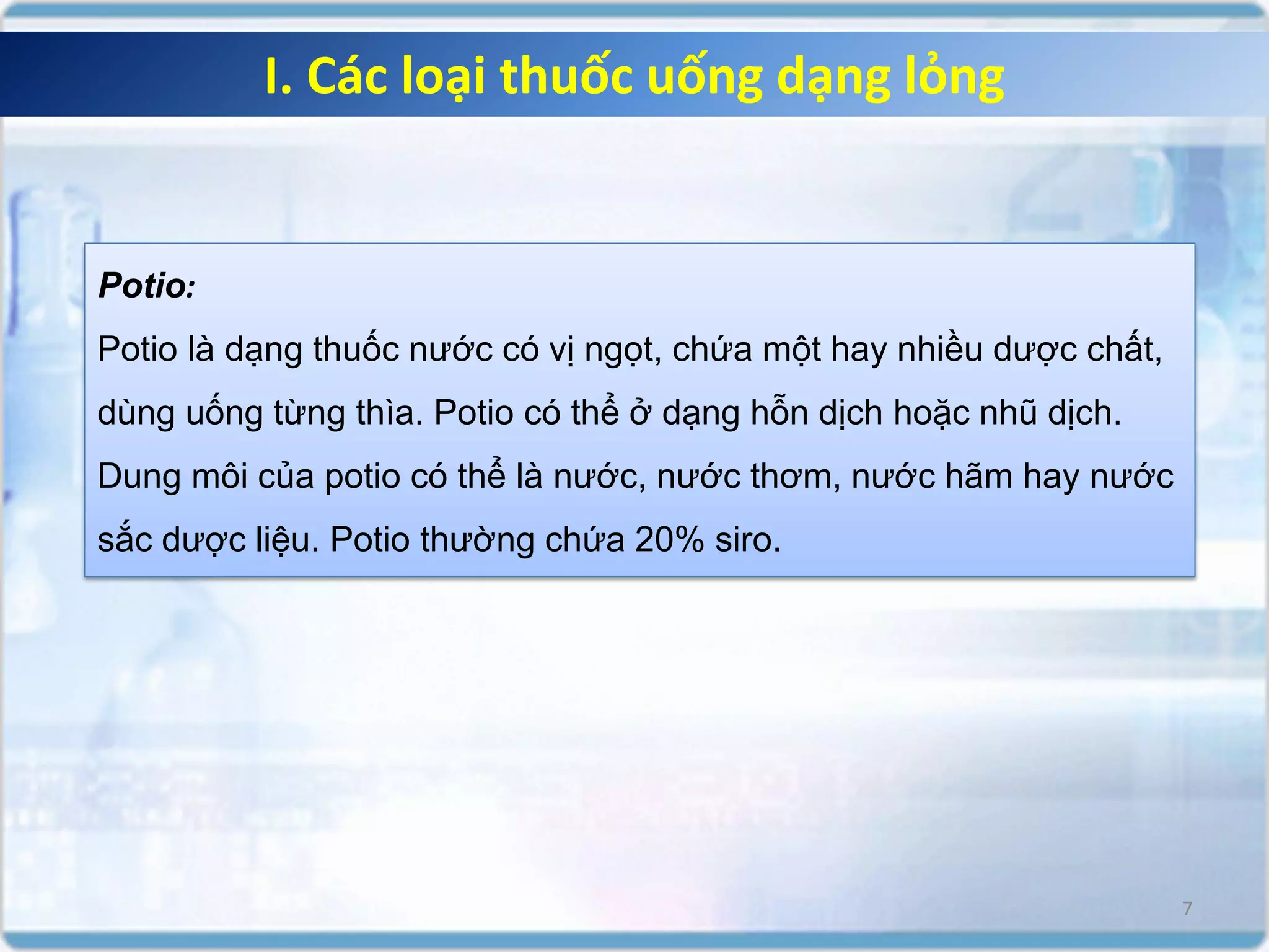 Kiem nghiem thuoc dang long thuoc dat thuoc mo thuoc nho mat | PDF