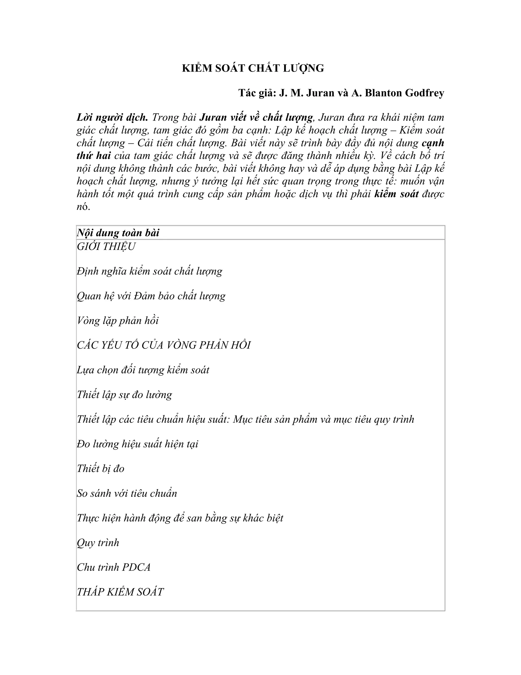 Kiemsoat cl juran | PDF