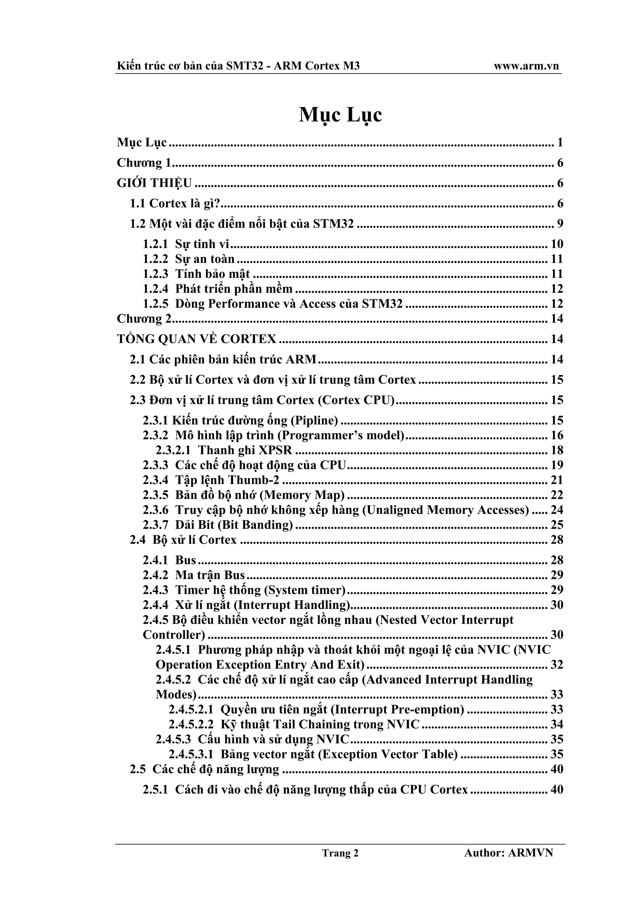 Kien truc-co-ban-cua-stm32-arm-cortex-m3 | PDF