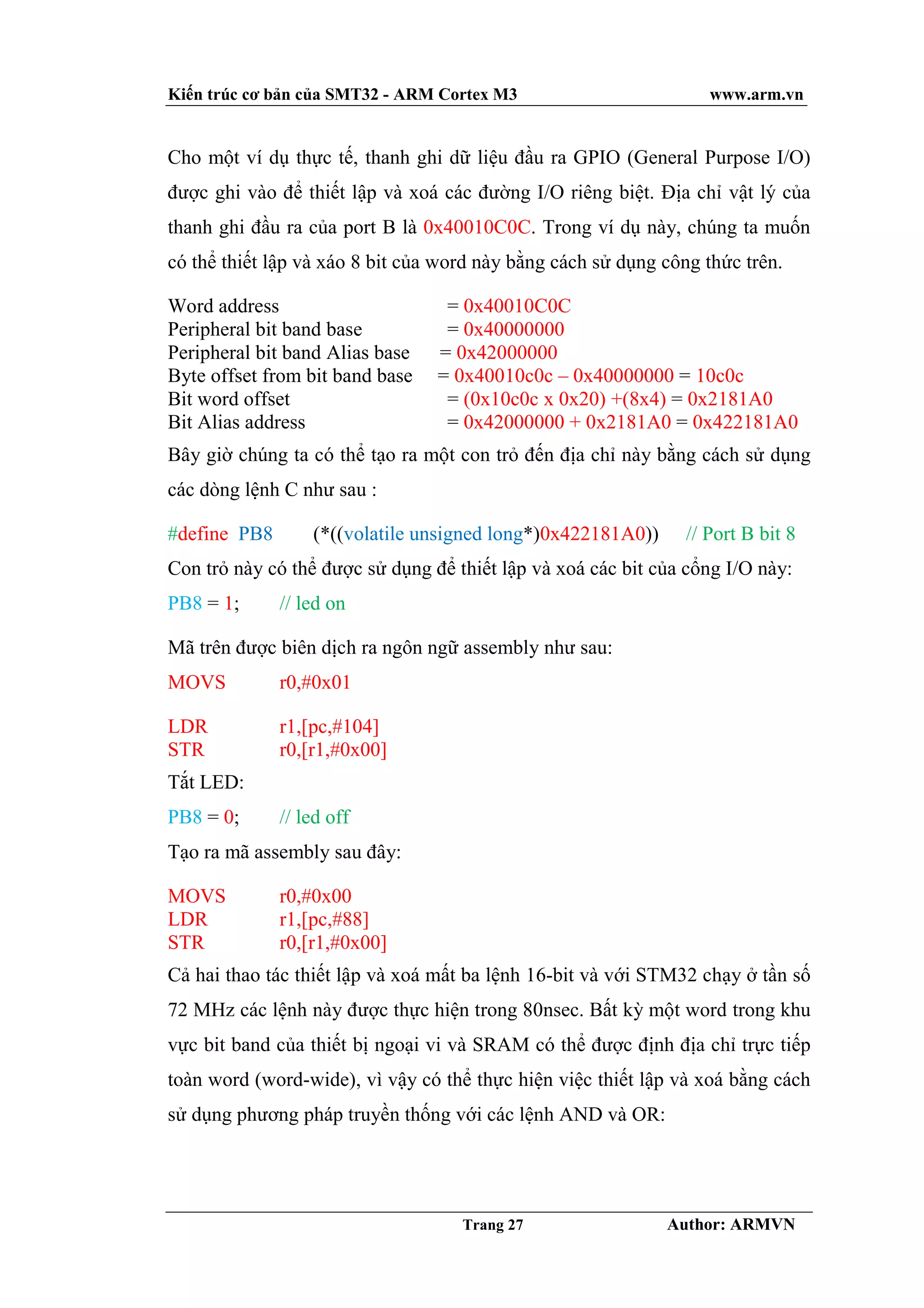 Kien truc-co-ban-cua-stm32-arm-cortex-m3 | PDF