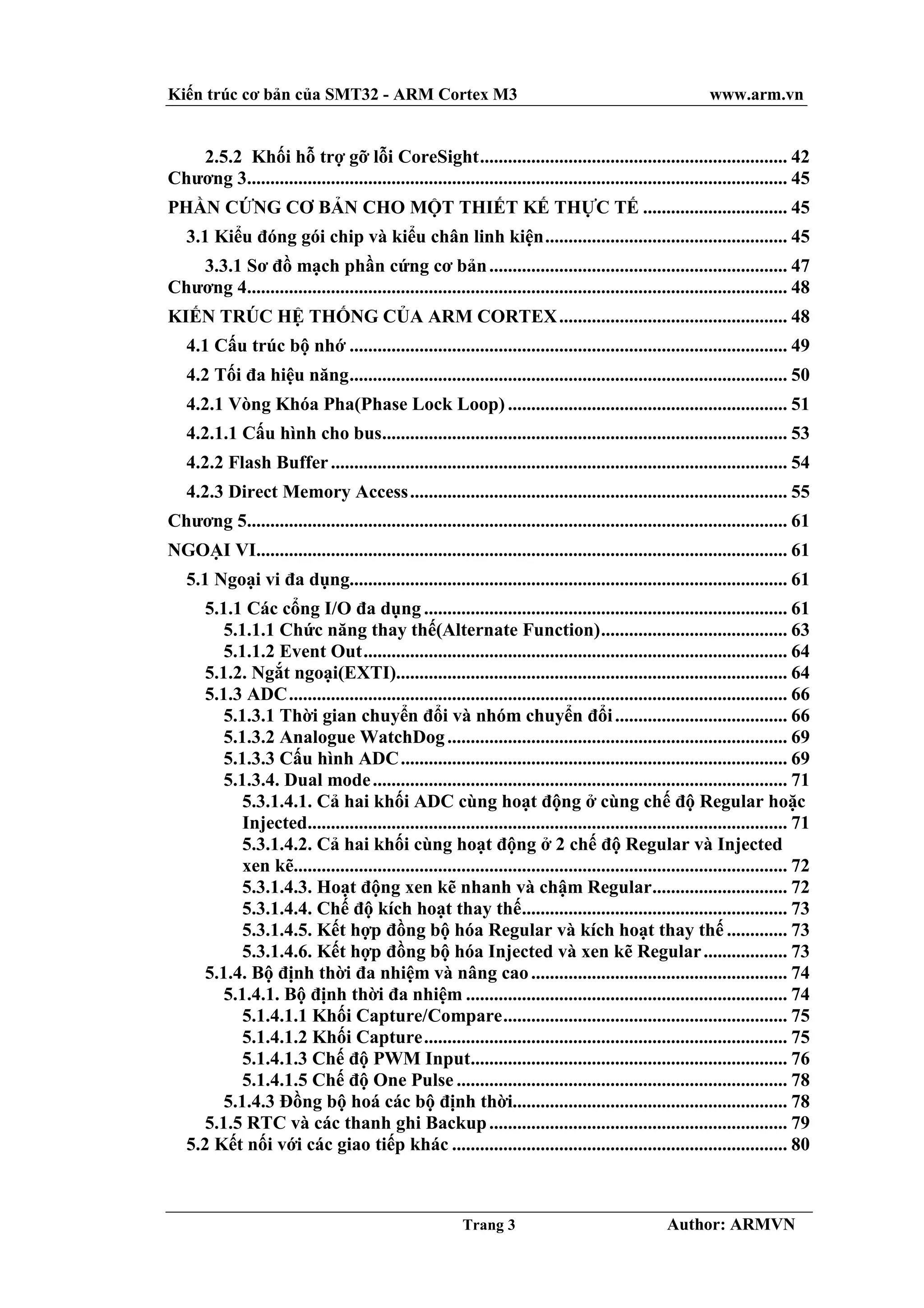 Kien truc-co-ban-cua-stm32-arm-cortex-m3 | PDF