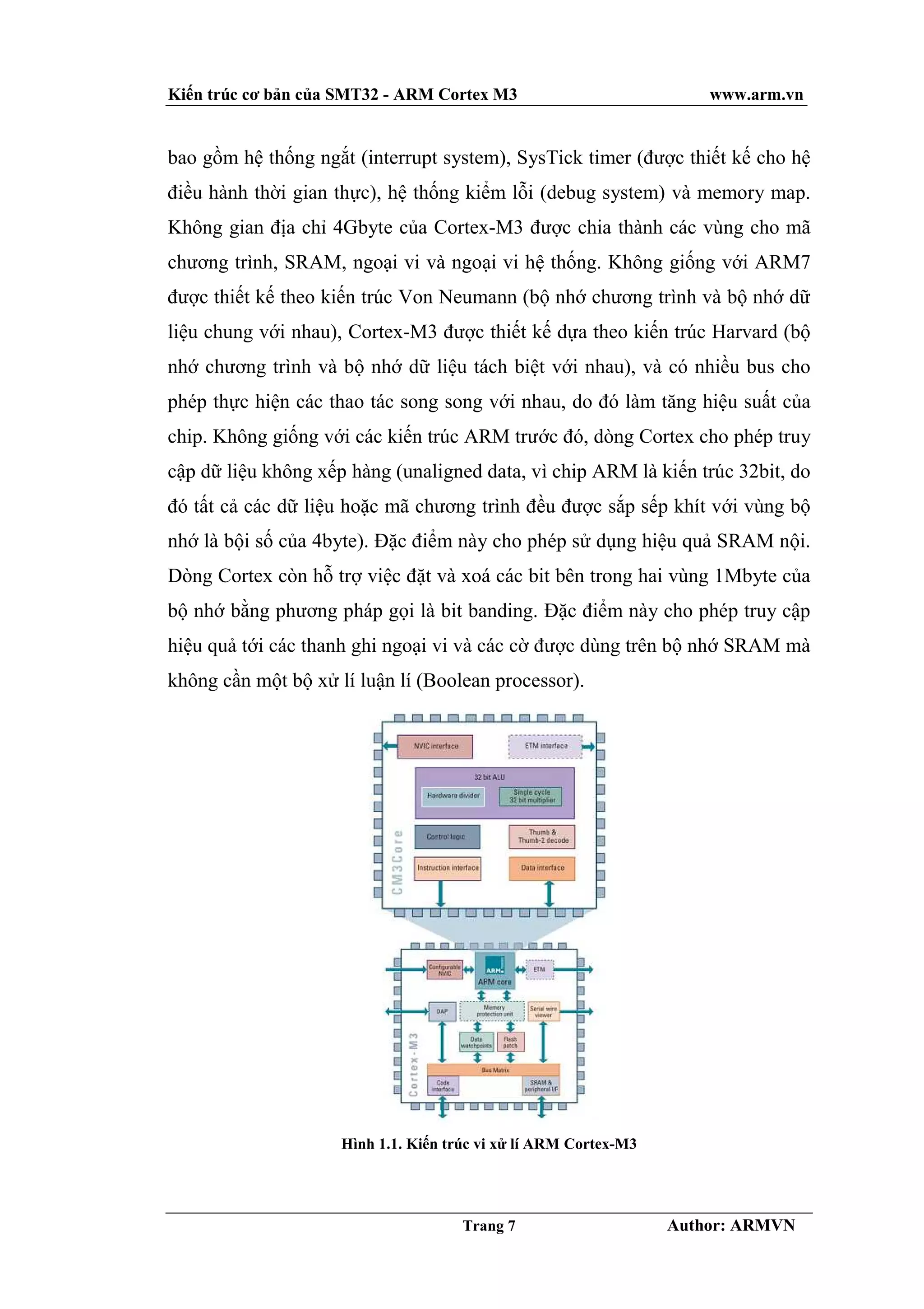 Kien truc-co-ban-cua-stm32-arm-cortex-m3 | PDF