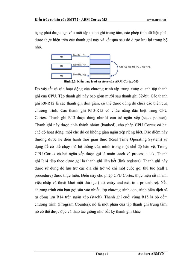 Kien truc-co-ban-cua-stm32-arm-cortex-m3 | PDF