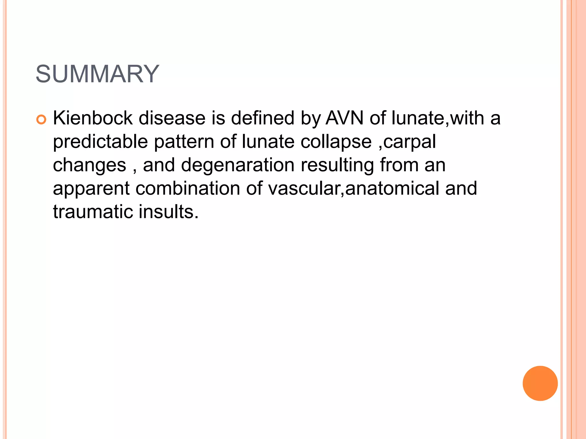 Kienbock disease | PPTX