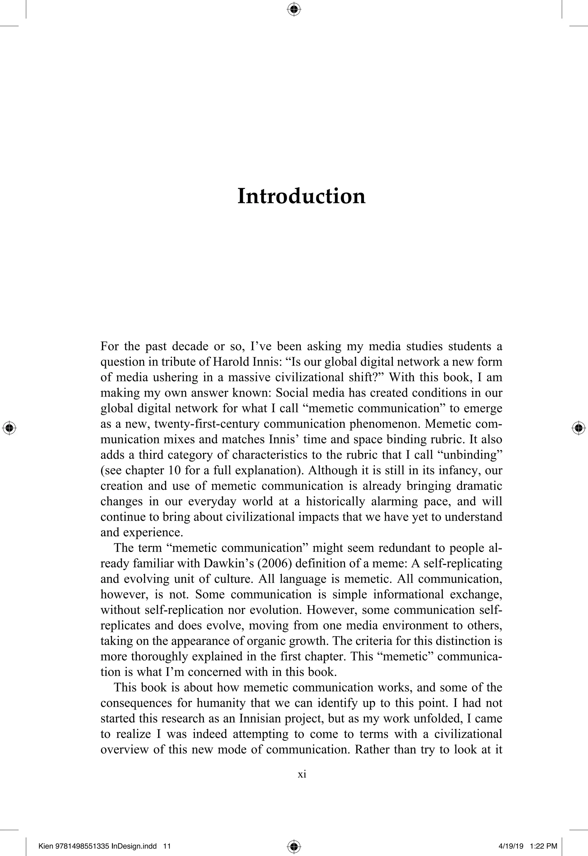 Communicating with Memes: Consequences in post-truth civilization | PDF