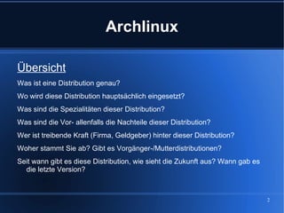 Kienholz luis distribution_arch_linux | ODT