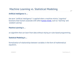 Machine Learning part 2 - Introduction to Data Science | PPT
