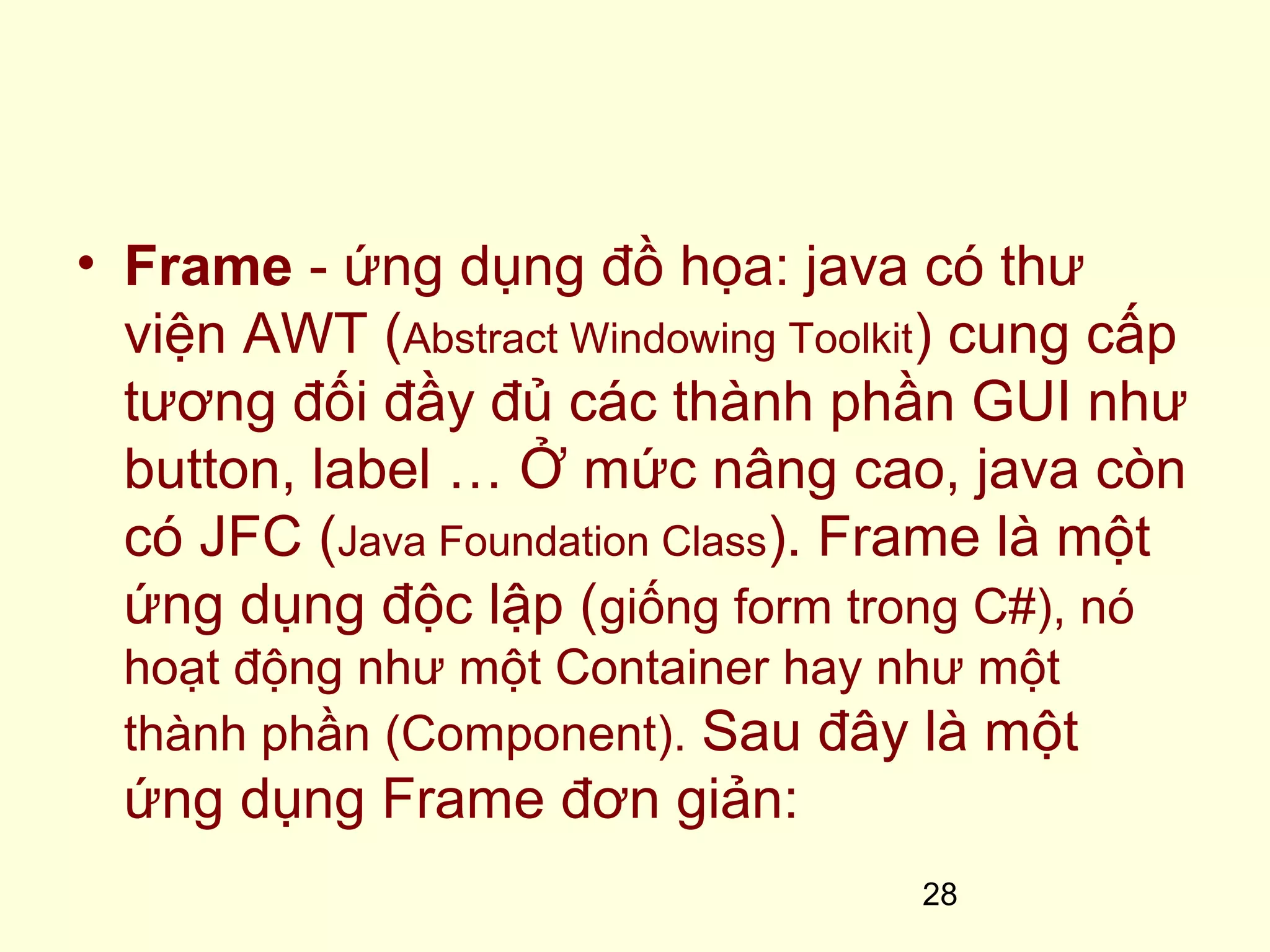 gioi thieu ve java | PPT