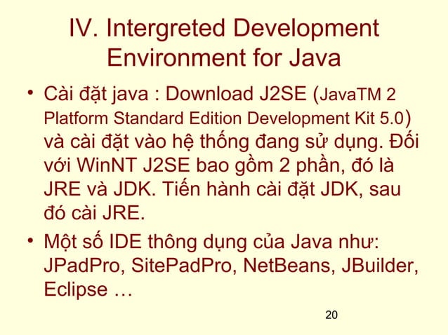 gioi thieu ve java | PPT