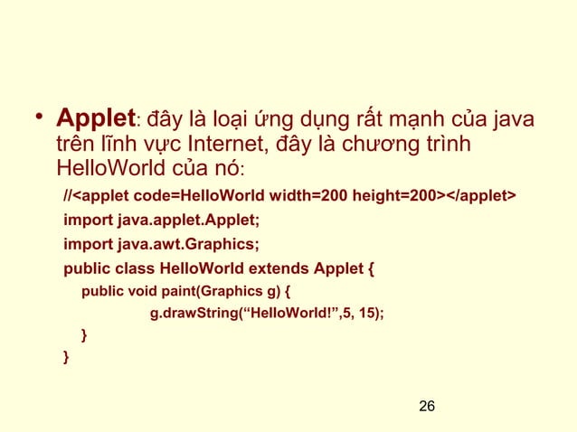 gioi thieu ve java | PPT