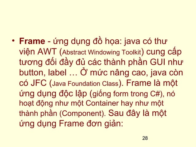 Gioi Thieu Ve Java Ppt
