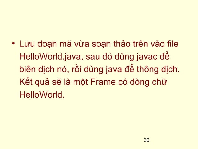 Gioi Thieu Ve Java Ppt