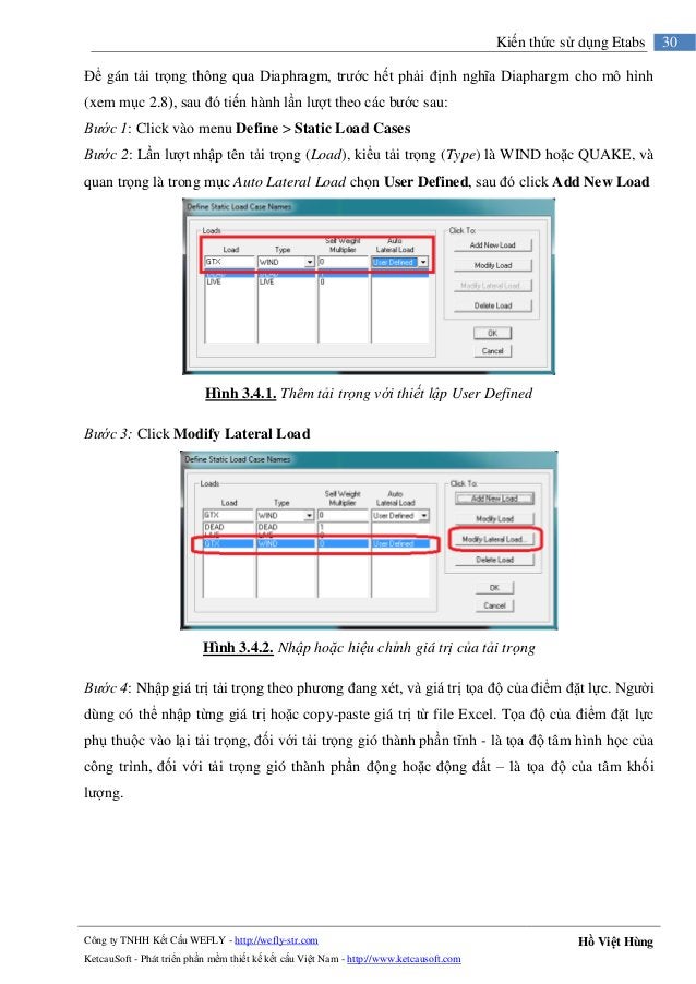 Kiến thức sử dụng Etabs | PDF