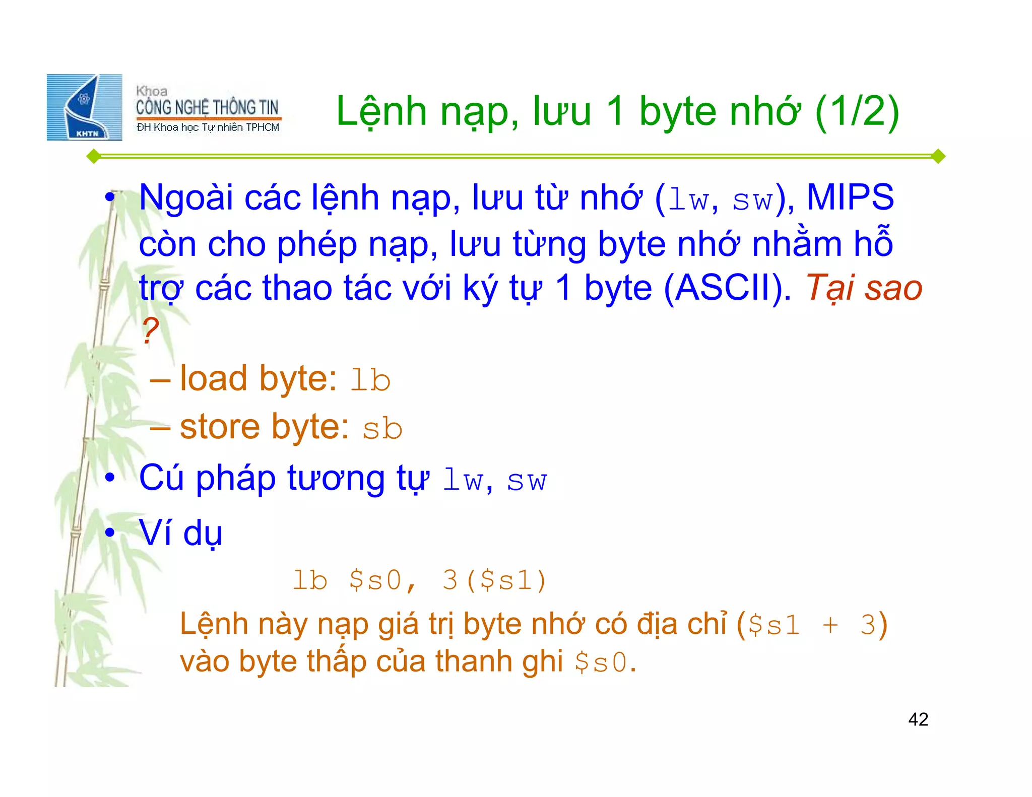 Kien truc bo_lenh_mips | PDF