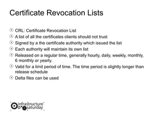 Infrastructure Saturday 2011 - Understanding PKI and Certificate ...