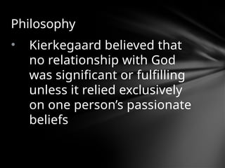 kierkegaard - the existentialism and aesthetic | PPTX
