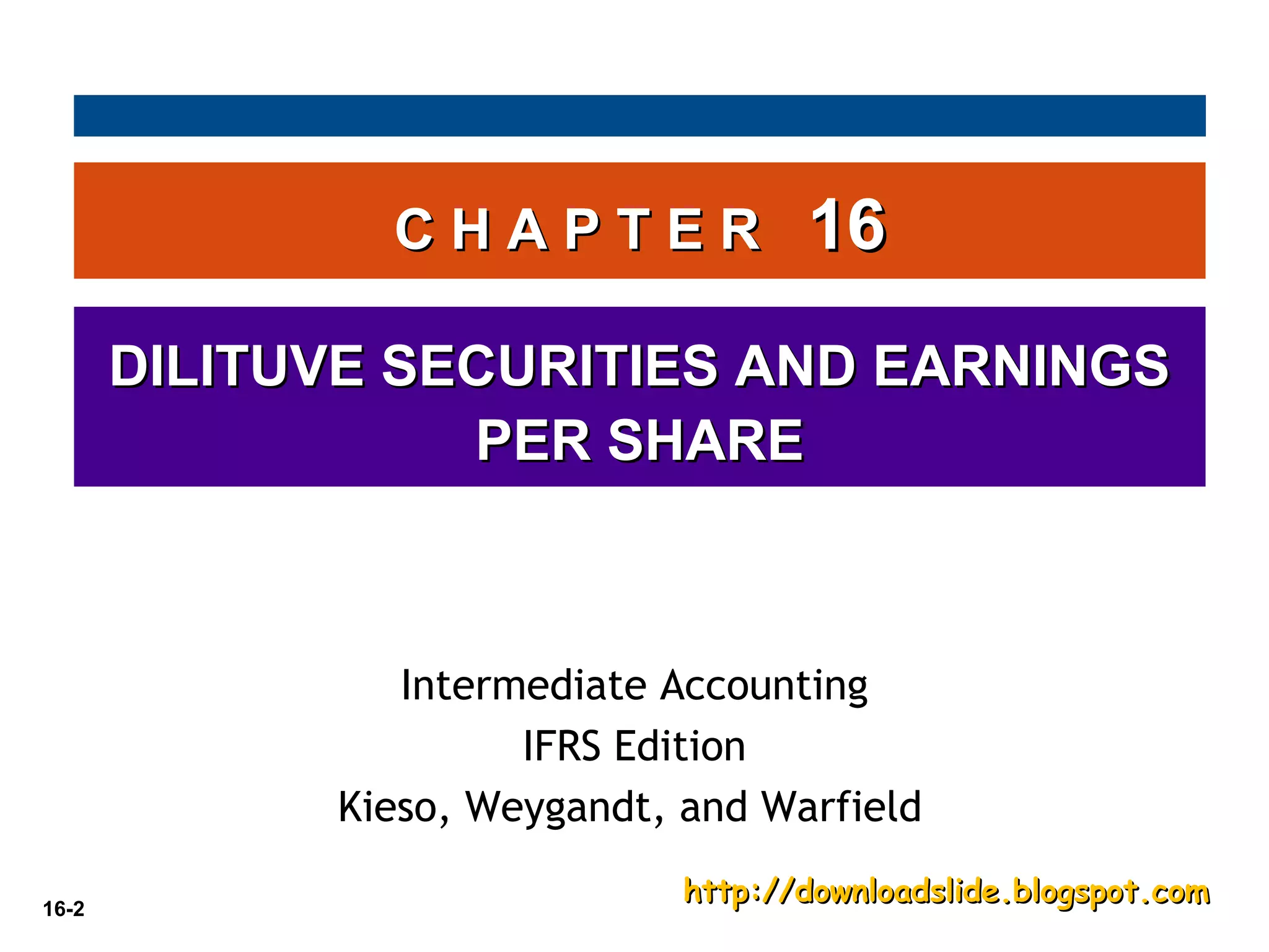 Kieso ifrs ch16 - ifrs (eps) indonesia | PPT