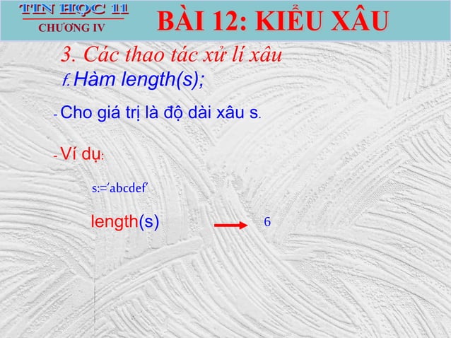 Kiểu xâu trong Pascal | PPT