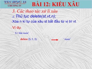 Kiểu xâu trong Pascal | PPT