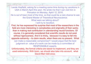 Neuron Synchronization and Representation of Space and Time in Neural Networks | PPT