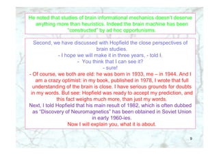 Neuron Synchronization and Representation of Space and Time in Neural Networks | PPT