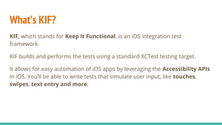 Tech Talk #5 : KIF-iOS Integration Testing Framework - Nguyễn Hiệp | PPT