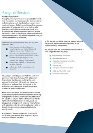 Kiguru and associates company profile | PDF