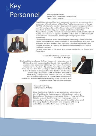 Kiguru and associates company profile | PDF