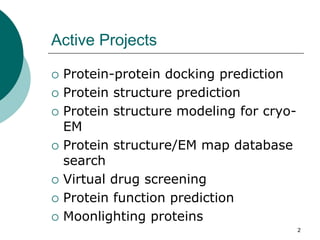 Kiharalab Bioinformatics Projects 2019 | PPT