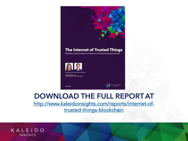 IoT & Blockchain: Use Case Overview | PPT