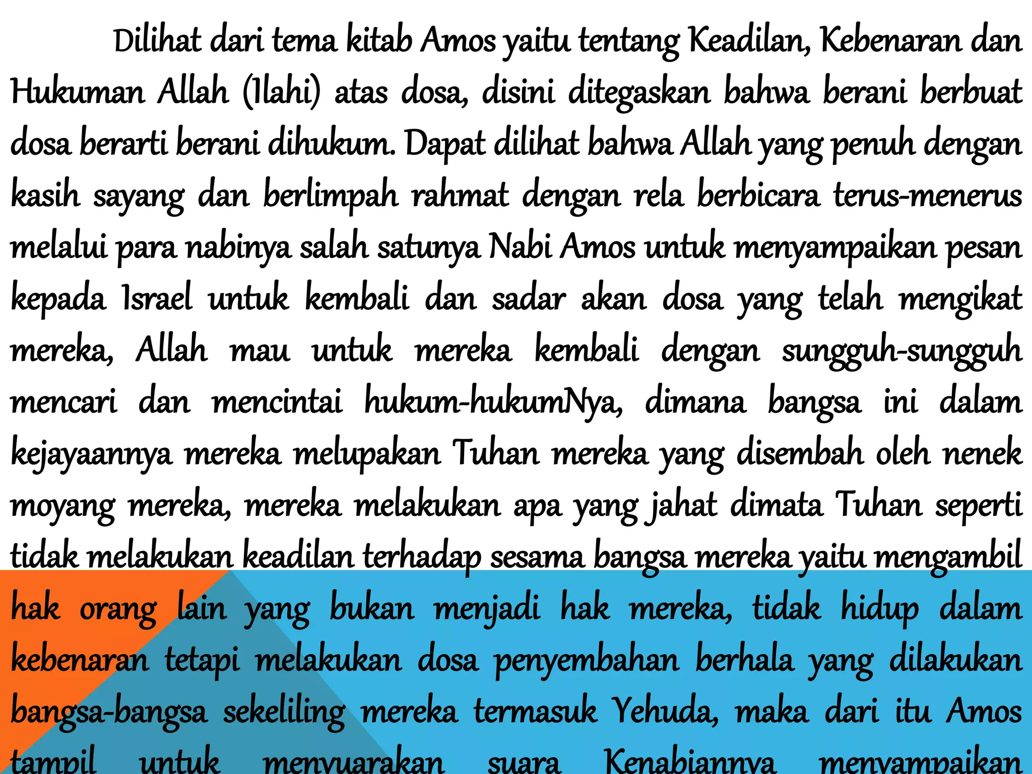 Pengantar Kitab amos | PPTX