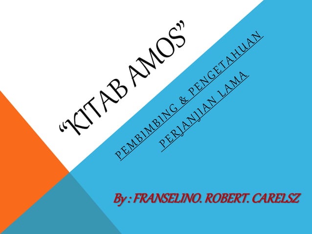 Pengantar Kitab amos | PPTX