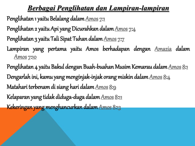 Pengantar Kitab amos | PPTX