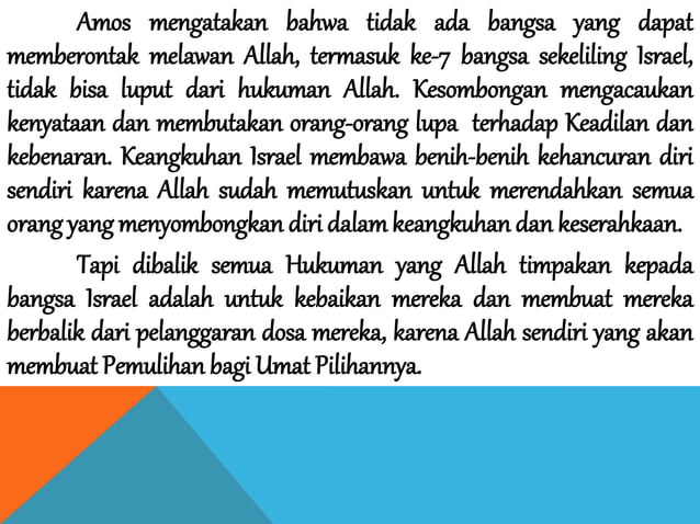 Pengantar Kitab amos | PPTX