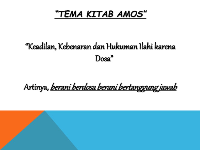 Pengantar Kitab amos | PPTX