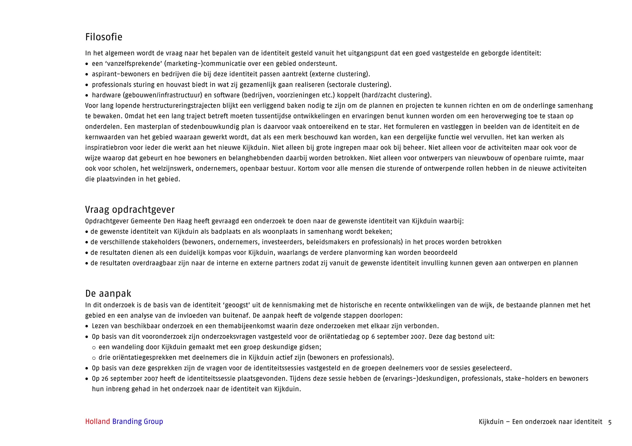Kijkduin Onderzoek naar identiteit | PDF
