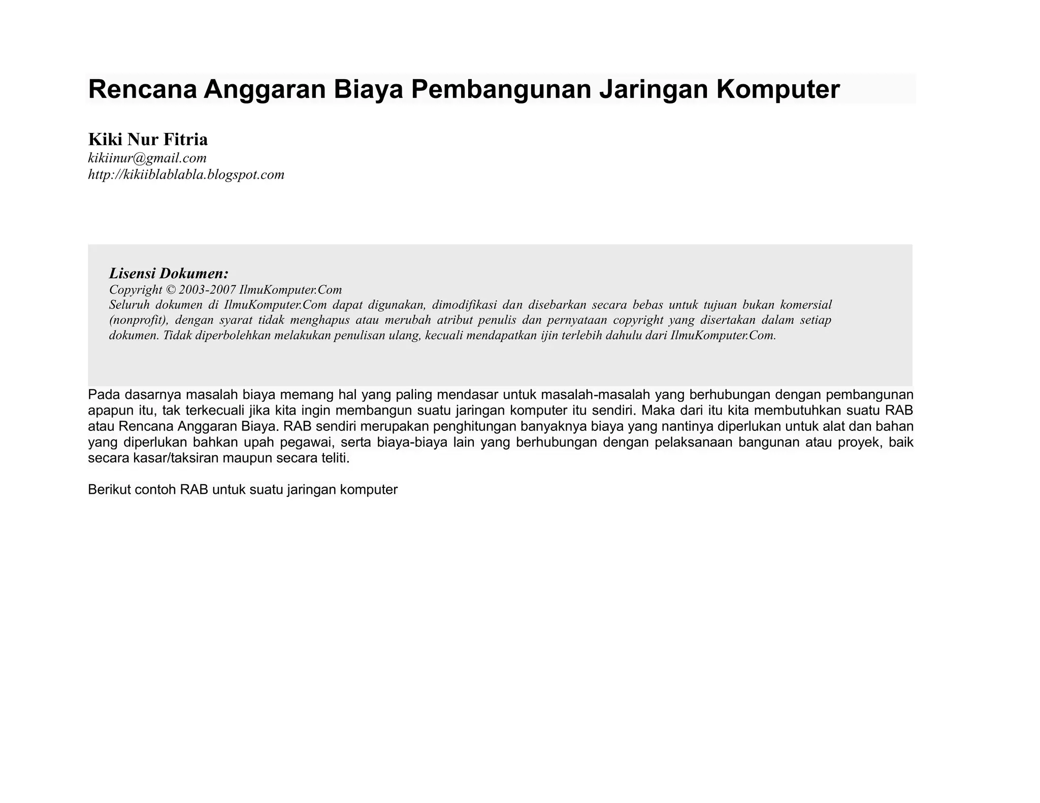 Contoh Penawaran proposal it web konsultasi | PDF