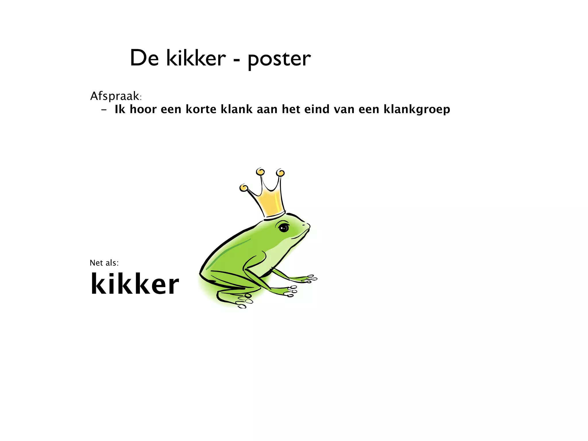 Kikker poster | KEY
