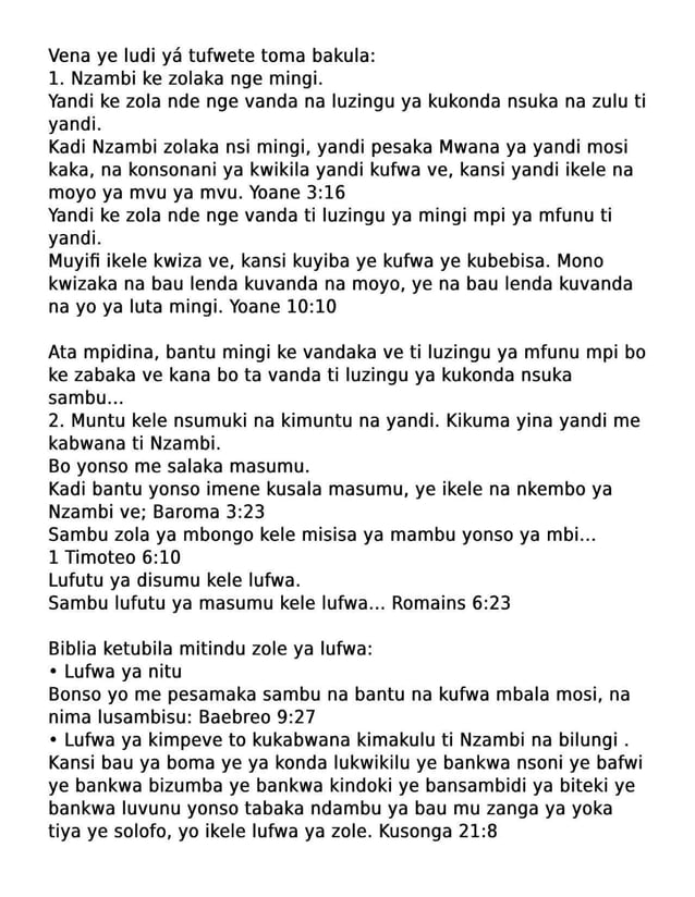 Kikongo Gospel Tract - ONLY JESUS CHRIST SAVES.pdf | Hinduism | Religion & Spirituality