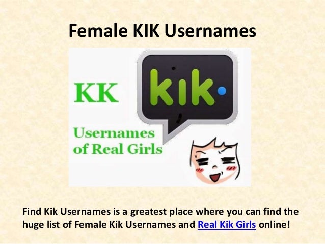 Kik Usernames