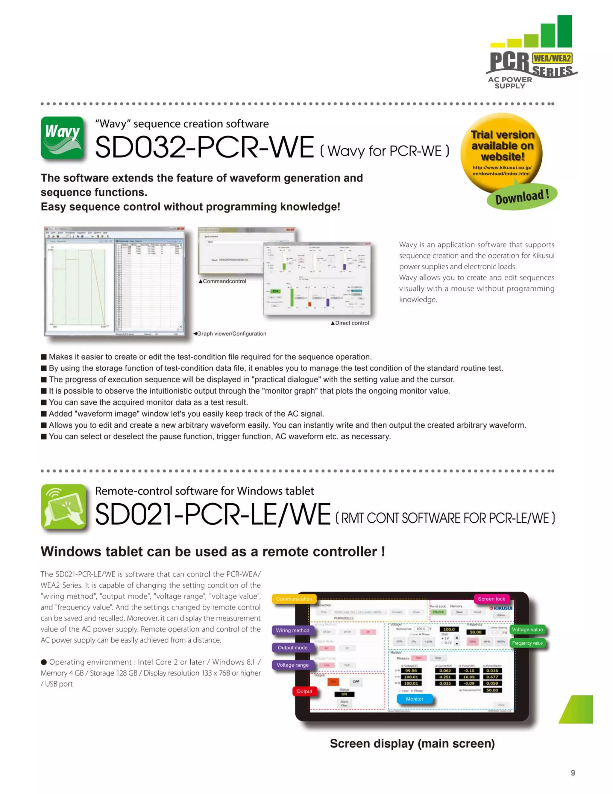 Kikusui pcr wea-wea2 AC Power Supply | PDF