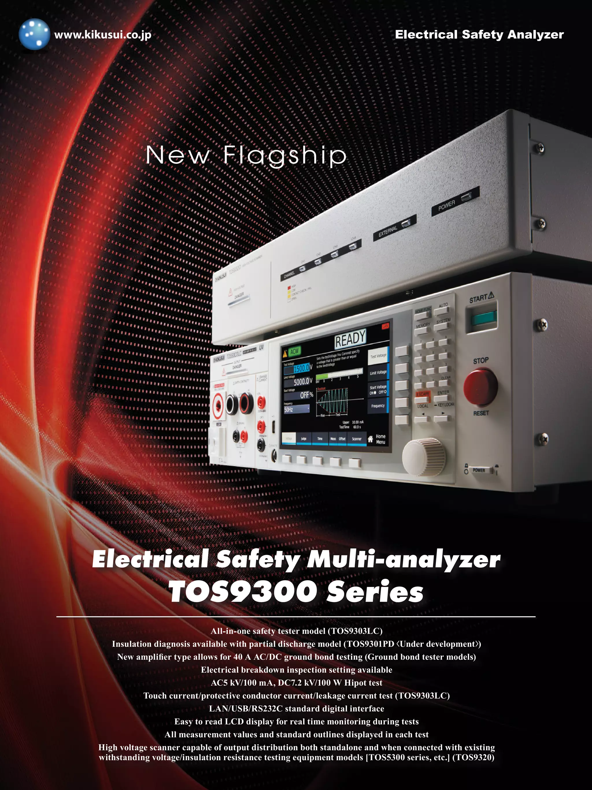 Kikusui tos9300 Electrical Safety Multi-analyzer denkei | PDF