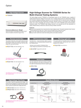 Kikusui tos9300 Electrical Safety Multi-analyzer denkei | PDF