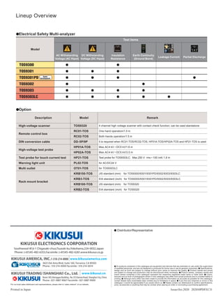 Kikusui tos9300 Electrical Safety Multi-analyzer denkei | PDF