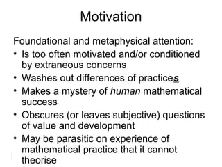 What is the philosophy of mathematical practice | PPT